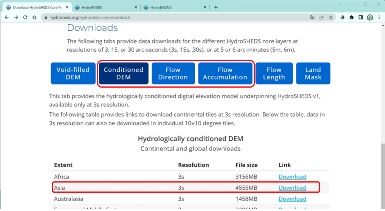 HydroSHEDSを使ってRRI用の地形データを作成する | SKラボ.net